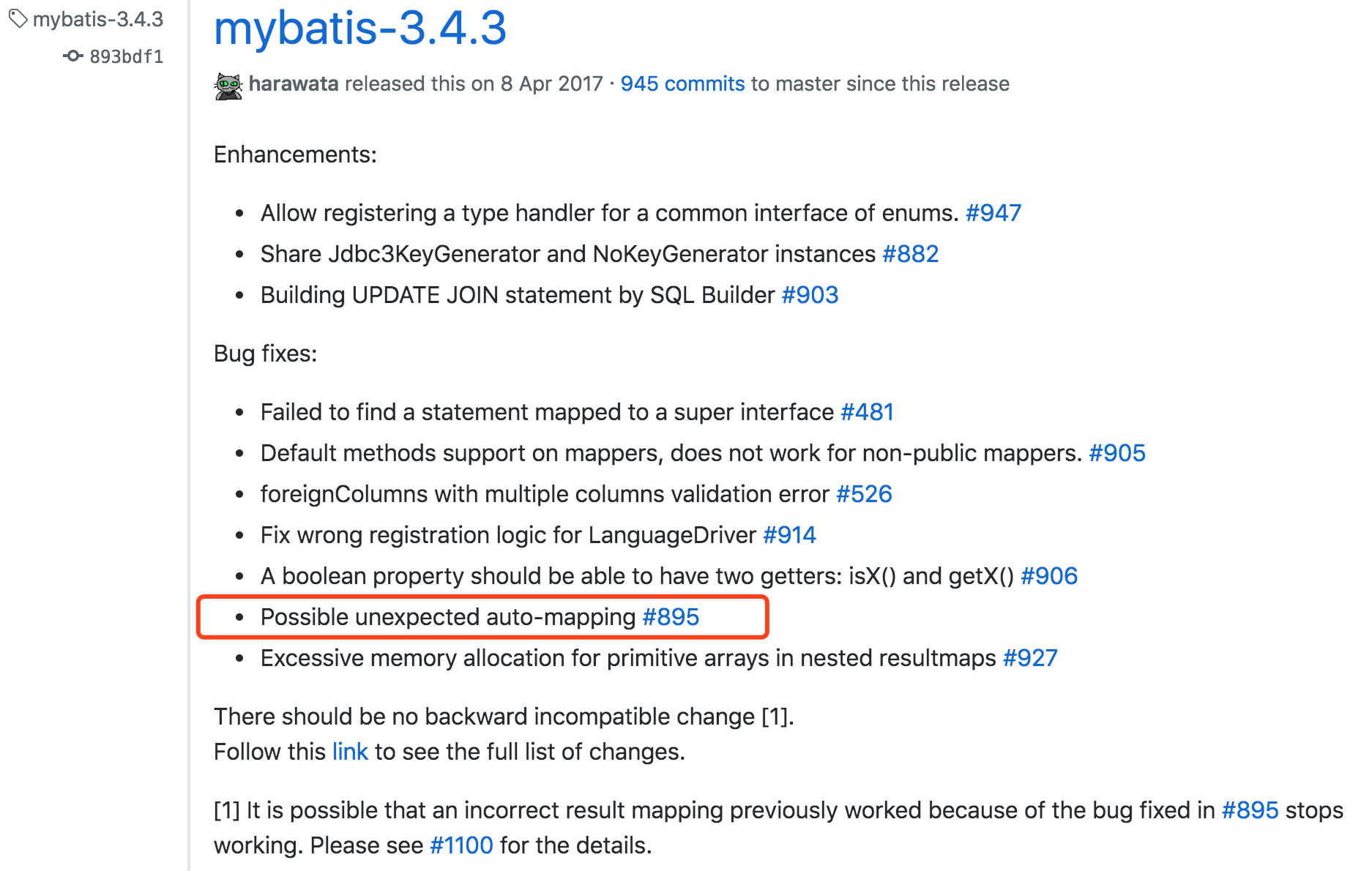 Mybatis之possible Unexpected Auto Mapping Gaoyida 